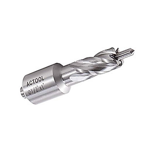 ACTOOL 1/2" Diameter × 1" Depth of Cut HSS ANNULAR Cutter with 3/4'' Weldon Shank