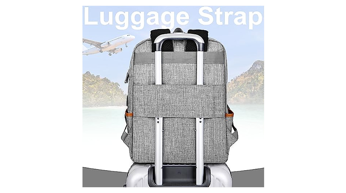 Nicole Miller Travel Laptop Backpack - Anti Theft & USB Port