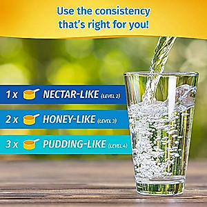 Clear DysphagiAide Thickener Powder - 400 Servings - Instant Thickener for Liquids and Foods – Liquid Thickeners for Dysphagia, Drink Thickener and Water Thickener (Pack of 1, 19.75 oz)