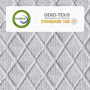 Sleepmax 3 Inch Firm Mattress Topper Queen Size- Firm to Extra Firm Memory Foam Bed Topper - Relieve Back Pain - High Density Foam Mattress Pad with Skin-Friendly Cover