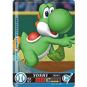 Nintendo Mario Sports Superstars Amiibo Card Baseball Yoshi for Nintendo Switch, Wii U, and 3DS