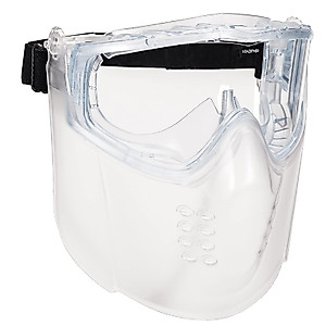 MSA 10150069 Vertoggle Safety Goggles - Industrial Use, Safety Goggle/Faceshield Combination, Protects Against Impact & Splash, Sightgard Protective Eyewear, Polycarbonate (PC), Anti-Fog, Anti-Scratch