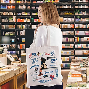 WZMPA Singer Album Tote Bag Singer Concert Gift Singer Lyric Fans Reusable Grocery Bags Singer Merchandise (Kill B Tote)