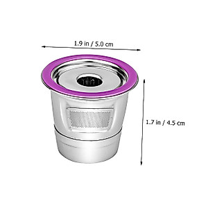 OSALADI Coffee Capsule Cup Espresso Shot Tea Diffuser Coffee Accessory Coffee Filter Espresso Machine Accessories Portable Water Filter Coffee Filter Cup Stainless Steel