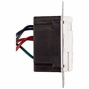 Leviton ODS0D-IDW Dual-Relay, Decora Passive Infrared Wall Switch Occupancy Sensor, 180 Degree, 2100 sq. ft. Coverage, White