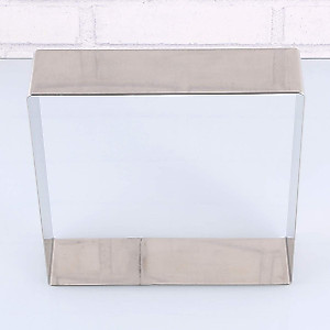 Square Mousse Ring Great British Baking Show Cake Cutter Ring Bakeware Tool Cake Slicer Pancake Cake Leveler & Slicer Lady Fingers for Tiramisu Pastry Cutter Number Miss Ringer