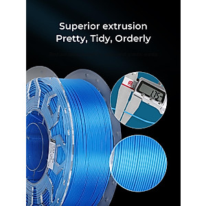 Creality PLA Filament 1.75mm, 3D Printer Filament, 1.0kg (2.2lbs) Spool, Enhanced Toughness No Warp, Dimensional Accuracy ±0.03mm Printing Filament, for FDM 3D Printers (Black)