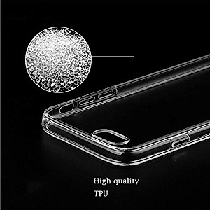 AQGG Tempered Glass Film + Cover for ZTE Axon 30 Ultra 5G [6.67inch], 9H Hardness Screen Protector and Soft Silicone Case Bumper Shell Transparent Protective TPU Cases -Clear