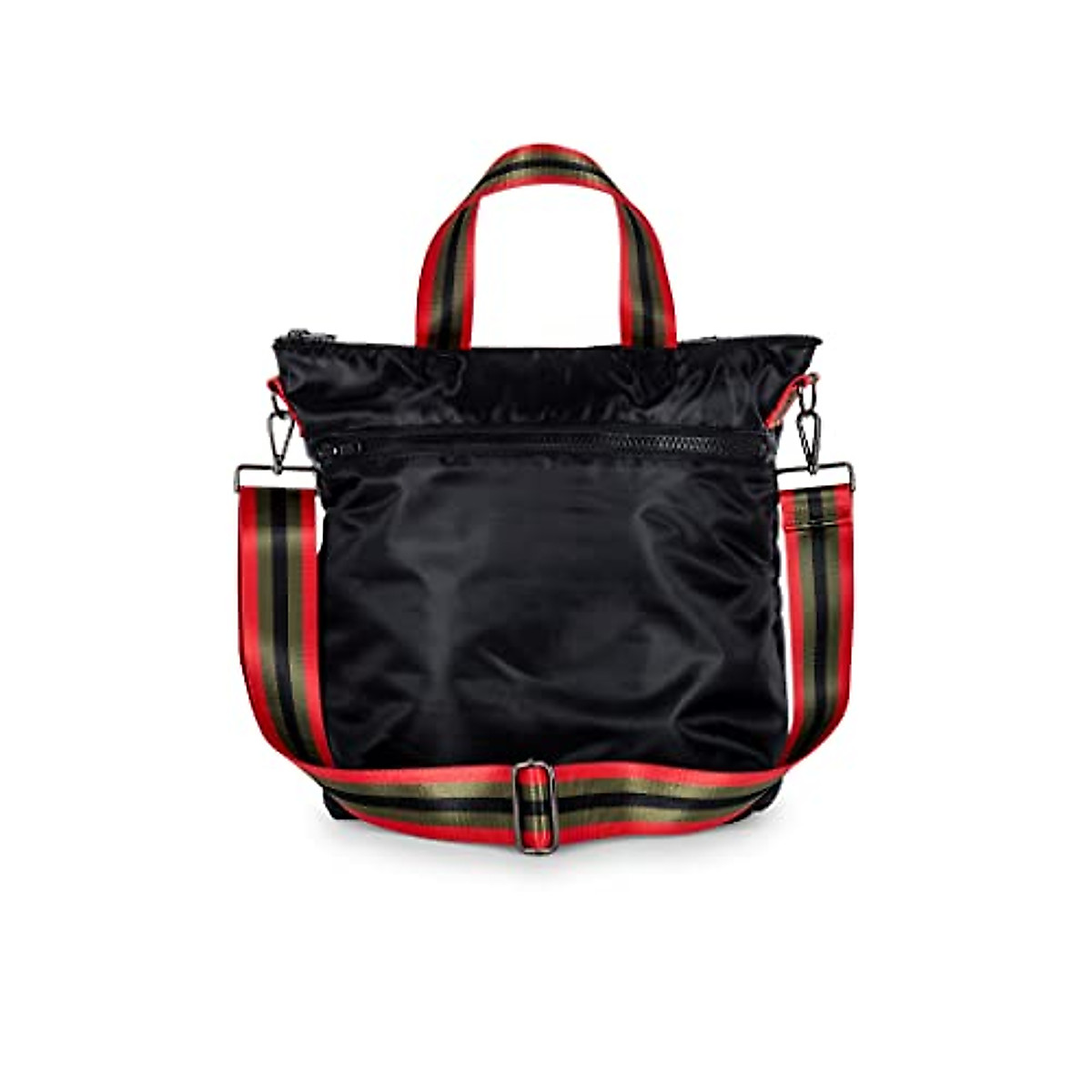 The Logan Bello by Haute Shore, Black W/Green & Red Stripe