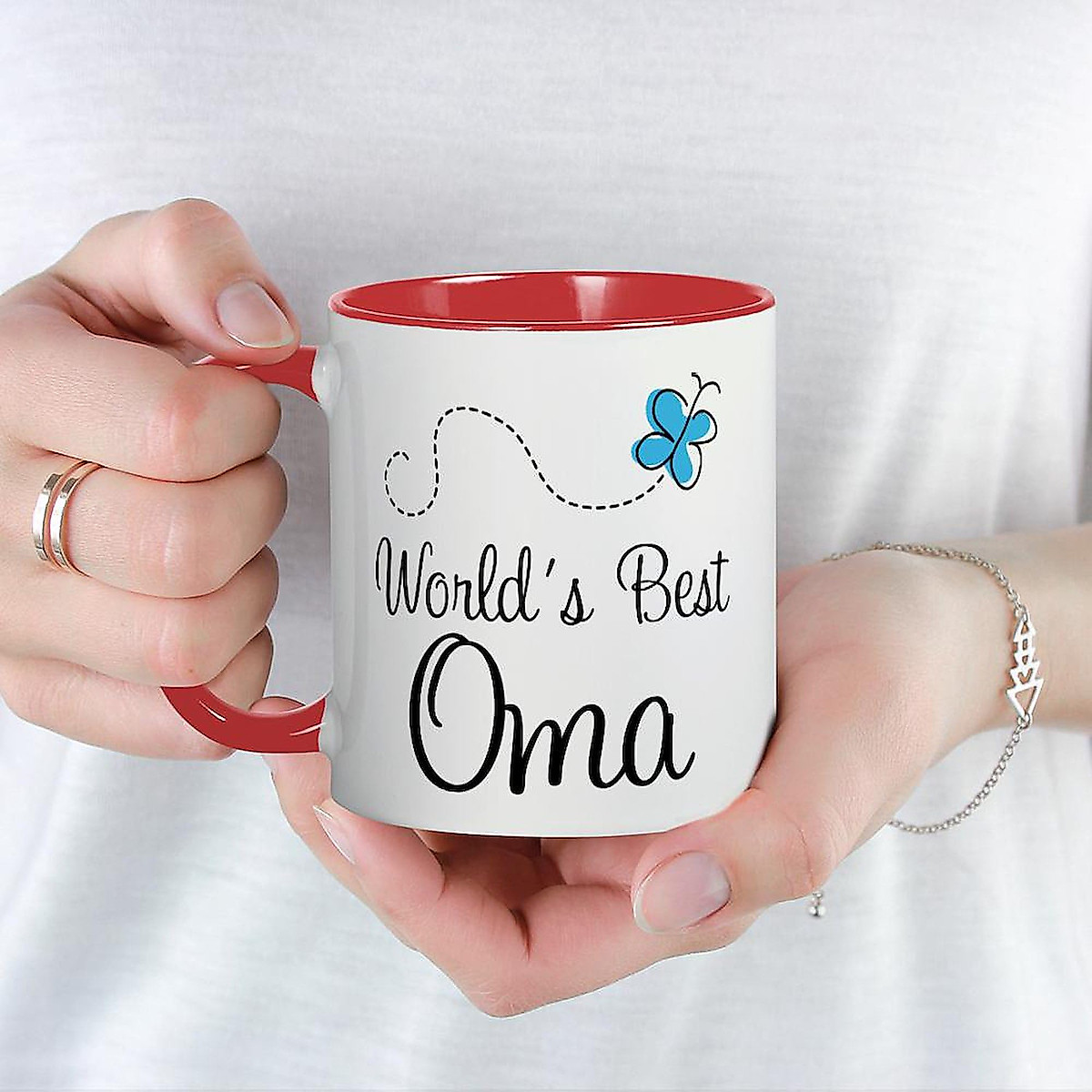 CafePress Oma (World's Best) Mug Ceramic Coffee Mug, Tea Cup 11 oz