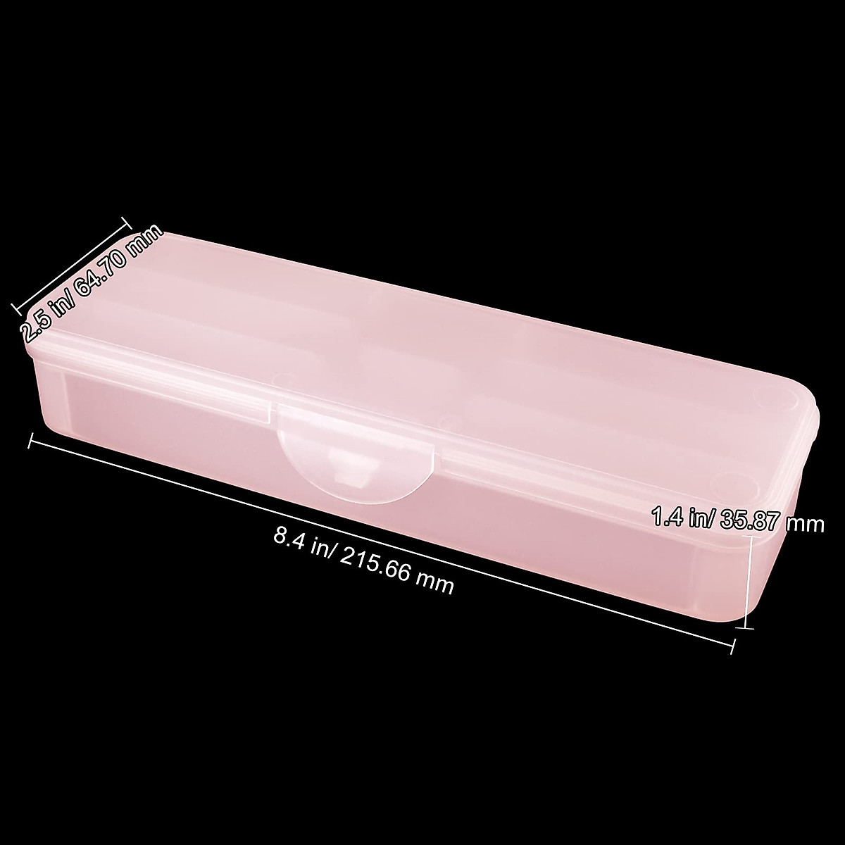 Beauticom Double-Layer Personal Storage Storage Case for Professional Nail Art Pens, Nail Brush, Tools (Pink)