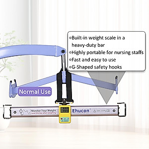 Ehucon Hoyer Lift Scale,Patient Weight Scale for Hoyer Lift,SWL 330 LBS