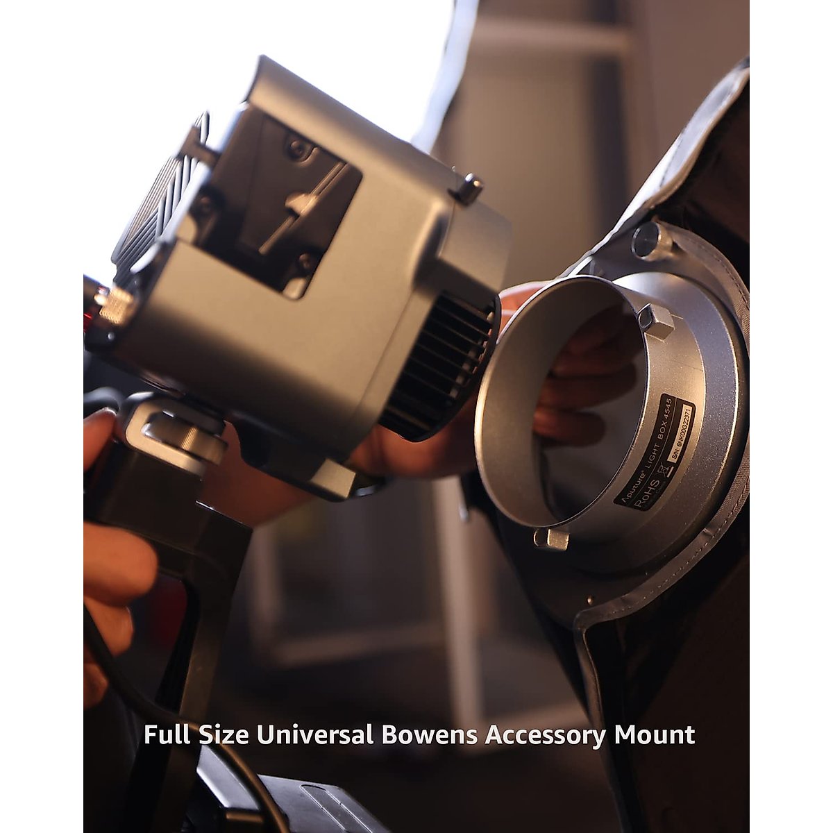 Aputure amaran 60dS Video Lighting,amaran 60d Studio Light,60W COB Daylight Bowens Mount Point-Source LED Video Light,App Control,Photography Lighting(amaran 60dS)