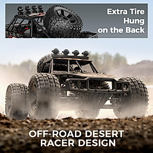 BEZGAR HB101 1:10 Scale Beginner RC Truck, 4WD High Speed 48km/h All Terrains RC Car Off Road Waterproof RC Buggy Toys for Boys Kids and Adults