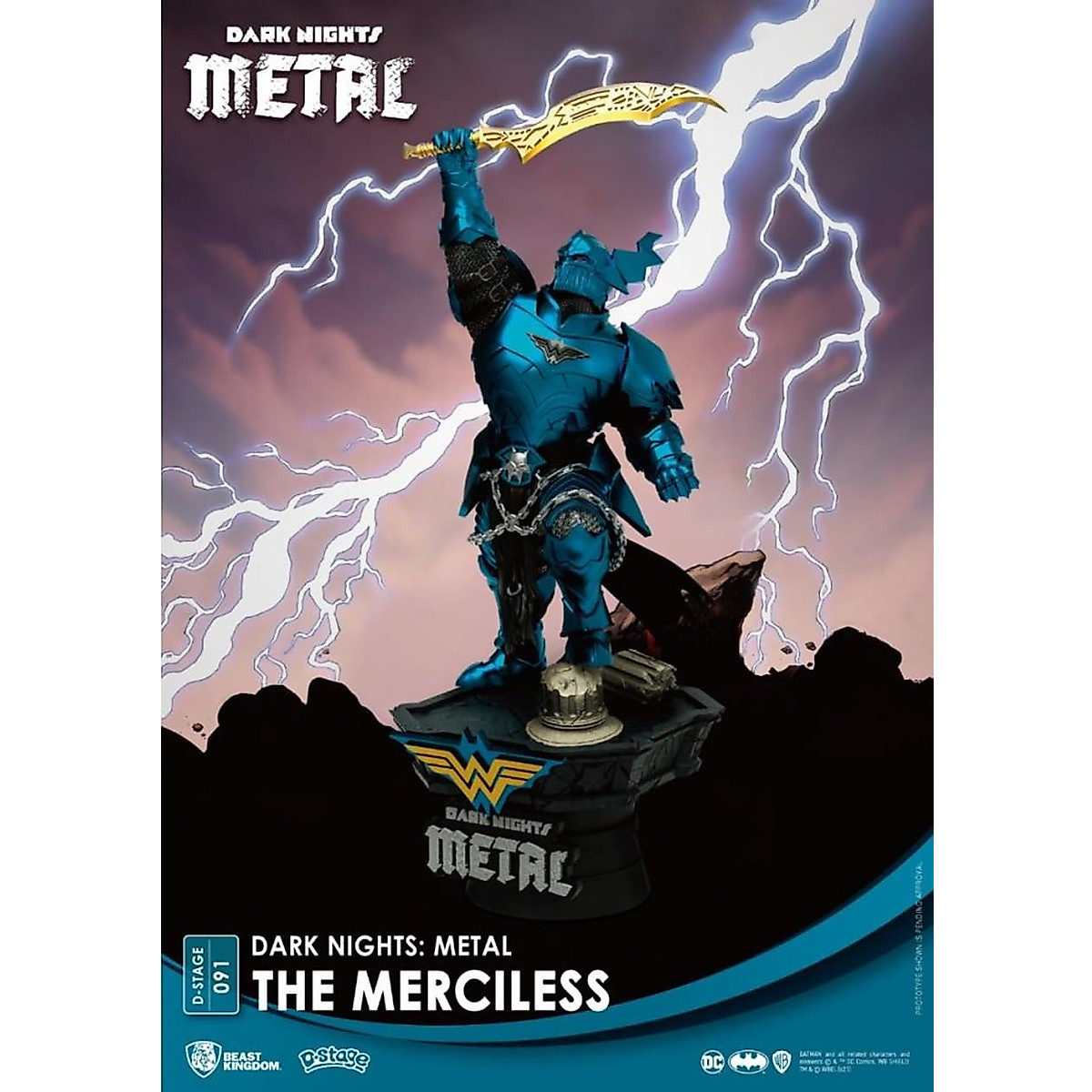 Beast Kingdom Dark Nights: Metal The Merciless DS-091 D-Stage 6 Inch Statue, Multicolor