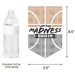 Big Dot of Happiness Basketball - Let The Madness Begin - College Basketball Party Bunting Banner - Party Decorations - Let The Madness Begin