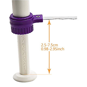 WiuCYS Adjustable Cake Leveler Cutter, 4-9 Inch Cakes Toast Bread Slicer Saw, Foldable Stainless Steel Angel Food Cakes Layer Cutter Cutting Leveling Tool