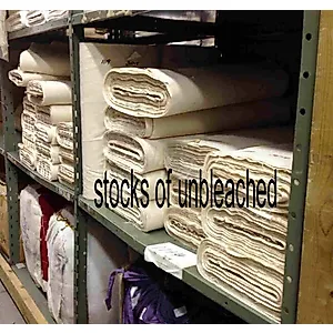 Unbleached Cotton Muslin 63" Wide (30 Meter Roll)