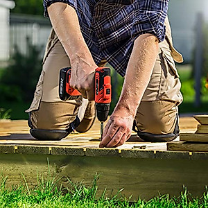 NoCry Foam Knee Pads for Work — Waterproof and Lightweight Knee Pads for Cleaning, and Easy Fit Knee Pads for Gardening with Adjustable Straps — Perfect Work Knee Pads for Women