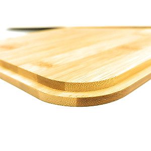 Farmhouse Essentials High Quality Metal Bread Box, Vintage Design, Kitchen Countertop Bread Storage Bamboo Cutting Board/Lid