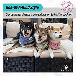 KN FLAX Aegis Calming Clip for Dogs, Anxiety Relief Pheromone Diffuser [Made in Korea], Lasts 60 Days, Reducing Stress During Loud Noises and Separation for All Small, Medium and Large Dog (with U)