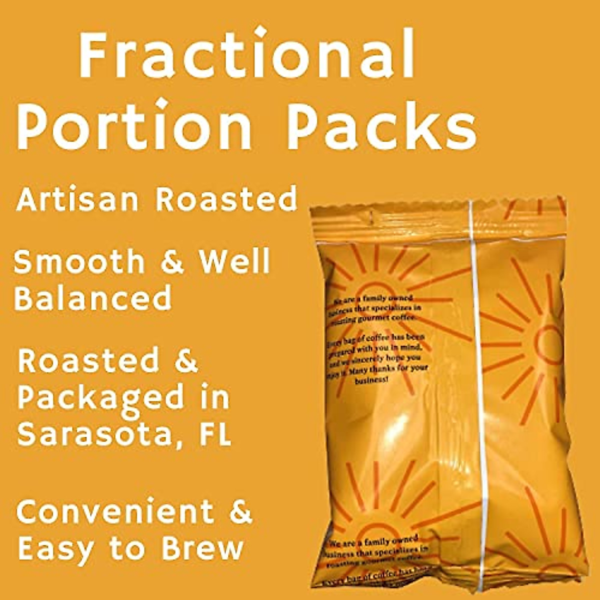 Sarasota Gourmet Coffee Packets, Pre Ground Coffee Packs, Signature House Breakfast Blend Medium Roast, Bulk Single Pot Bags for Drip Coffee Makers, (1.75 oz Bags, Pack of 100)