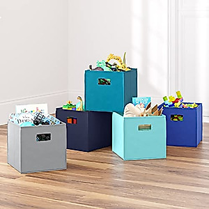 RiverRidge 2 Pc Storage Set in Gray Folding Bin, 2 Count