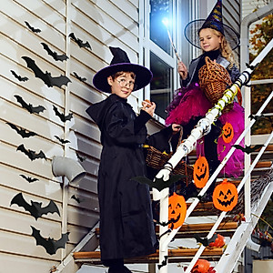 28 Pieces Halloween Bats Spider Car Magnet Sticker Reflective Bats Shape Magnet Decal Car Magnet Decor Black Spider Magnet Fridge Stickers for Halloween Party Home Car Garage Door Decor (Bat)