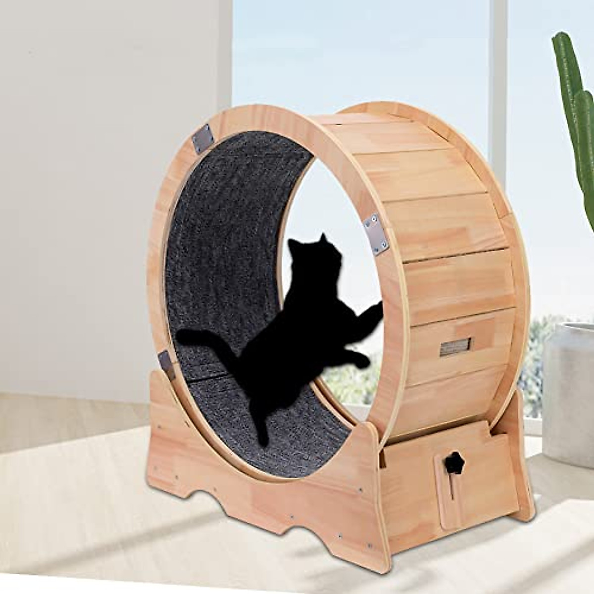 Cat Wheel, Cat Treadmill, Exercise Wheel, Cute Cat Furniture, Pet Toy, Cat Toy, Cats Loss Weight Device (Medium)