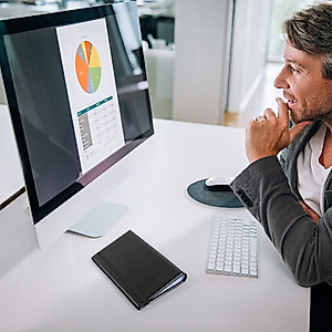 Utron 2 Pack Business Card Organizer, 180 Cards Business Cards Holder, Business Card Book, Credit Card Organizer for Men & Women