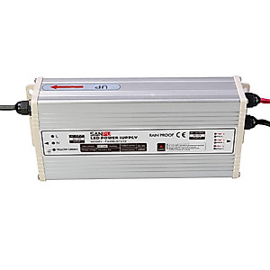 SANPU SMPS LED Driver 400w 12v 33a Constant Voltage Switching Power Supply 110v 120v ac-dc Transformer Ourdoor Rainproof IP63 (SANPU FX400-H1V12)