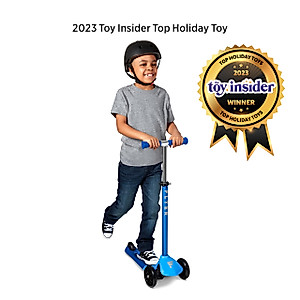 Flyer Glider Pro, Radio Flyer Lean to Steer Kids Scooter, Blue, for Kids Ages 5+ Years