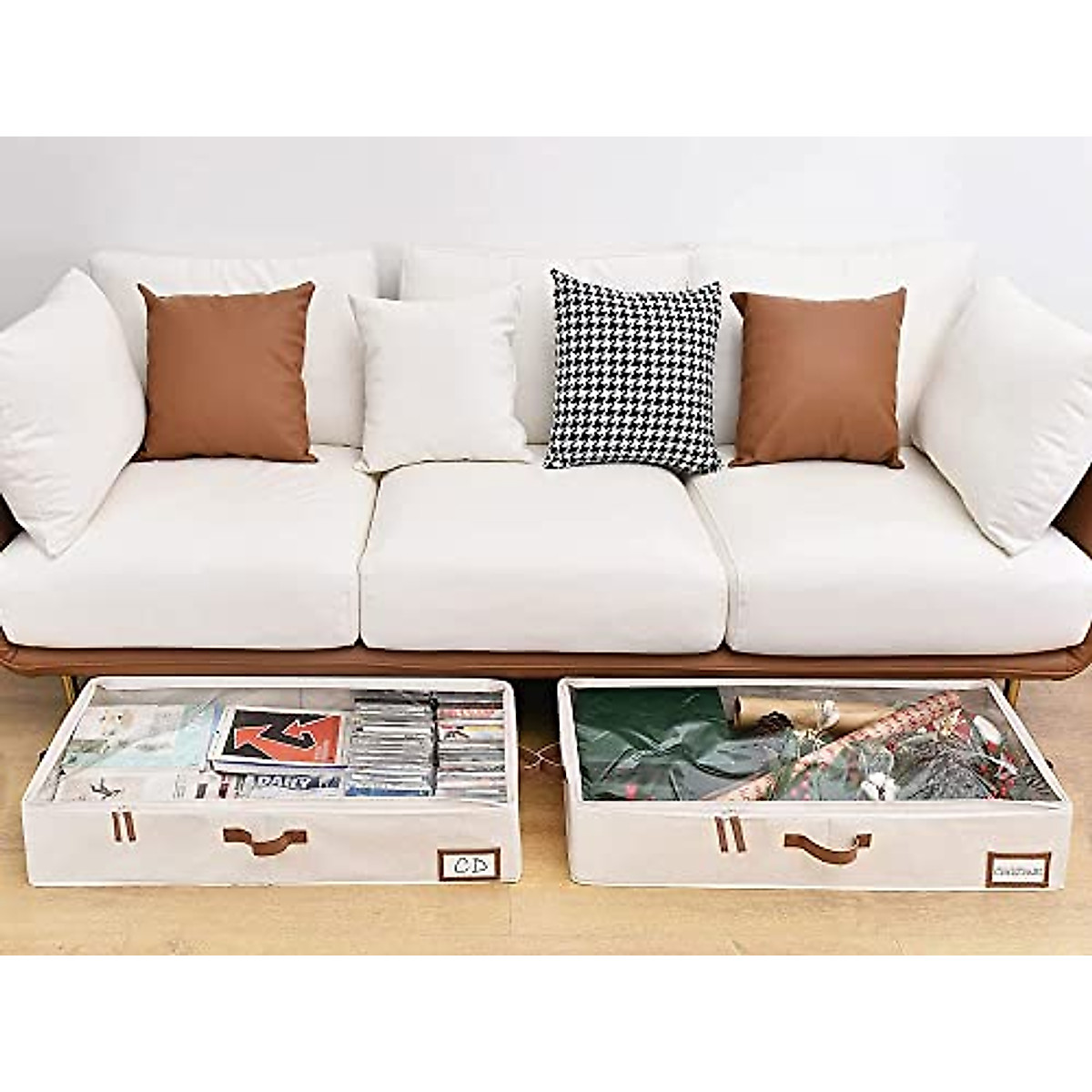 StorageWorks Underbed Storage Box and 32L Storage Bins with Lids