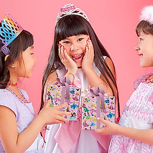 Hbavfihnbg 5 Pcs Princess Wrapping Paper Princess Gift Wrap Bulk Art Paper Folded Flat for Baby Shower Princess Birthday Party Decorations Wedding DIY Crafts Gift Packing, 20 x 30 Inch