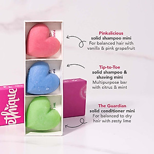 Ethique Discovery Pack for Balanced Hair - Shampoo & Conditioner - Plastic-Free, Vegan, Cruelty-Free, Eco-Friendly, 3 Travel Bars, 1.59 oz (Pack of 1)
