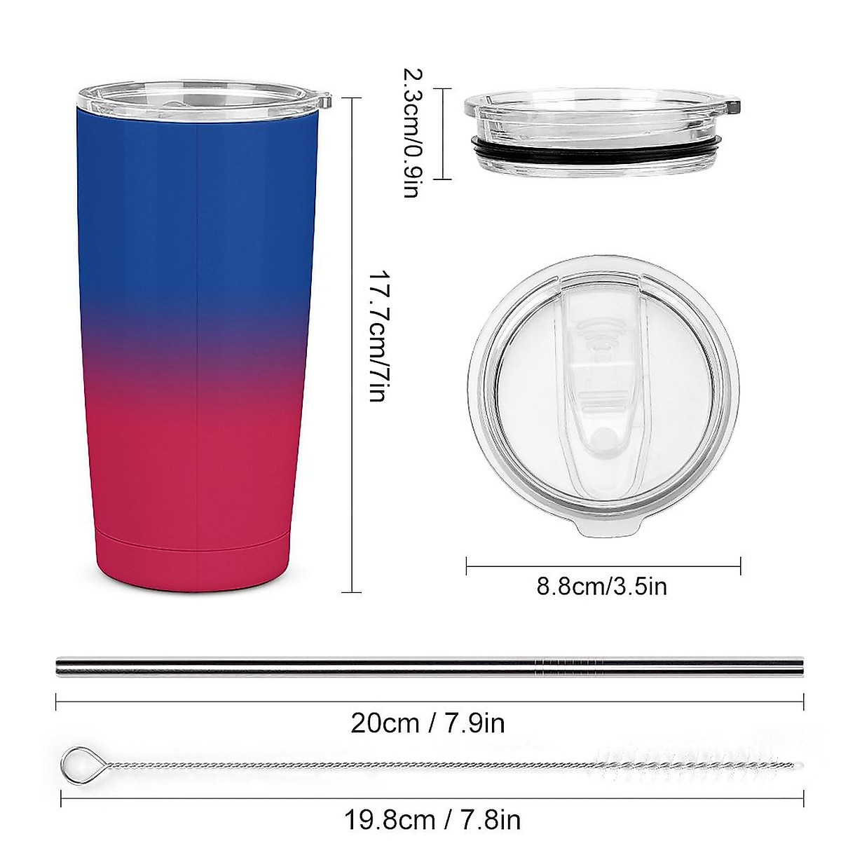 Custom Car Tumbler,Tumblers Stainless Steel 20.8oz,Personalized Football Cup,Sports Travel Coffee Mug,Customized Presents Gifts for Mother's Day Friends Fan Players Coach Lovers,Custom Number and Name