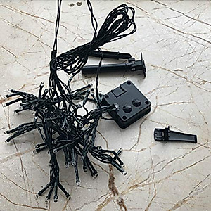 ibasenice Christmas Lights Decoration 72 LED Solar Umbrella Light String Outdoor Waterproof Parasol Light Strip Low Power Consumption Light Lamp for Home Garden Patio (Warm White)