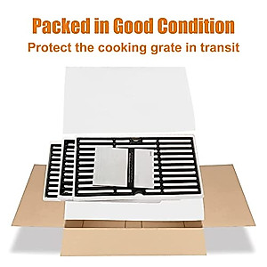 Hisencn Grill Kits for DynaGlo DGF510SBP, DGF510SSP, DGF510SSP-D, Heat Plate and Cooking Grid for Backyard BY13-101-001-13, GBC1460W, GBC1461W, GBC1462W, GBC1059WB, BH13-101-099-01, BH14-101-099-01
