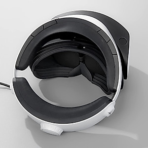 Lens Protective Cover for PS VR2, Anti-Dust Soft Silicone Lens Protective Cover for PlayStation VR2 Headset with Cute PS5 Controller Thumb Grips