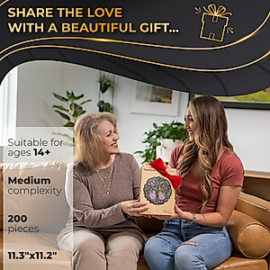 ZenChalet - Tree of Life Jigsaw Puzzles for Adults 200 Piece - Wooden Jigsaw Puzzle for Aduls, Perfect as Tree of Life Puzzle Gifts, Uniquely Shaped Pieces - Mind Puzzle for Adults