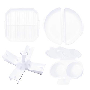 OKUMEYR 1 Set Potato Rack Omelette Machine Pancake Bacon Omelette Pan Egg Bacon Egg Cooker Microwave Omelet Pan Bacon Poached Egg Maker Bacon Grill Egg Machine Omelette Maker White