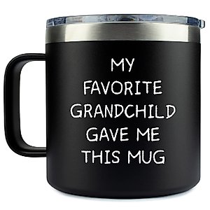 Papa Gifts Grandpa Mug – Coffee Tumbler Mug 14oz - Funny and Unique Gift Idea from Grandchildren, Granddaughter, Grandkids, Grandson, Cool, Birthday, Best, Fathers Day, Retirement