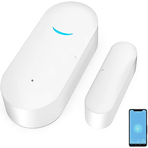 5 Pack WiFi Wireless Door Window Sensor,TUYA Smart Alarm with Free Notification APP Control Home Security Alarm System，Compatible with Alexa Google Assistant