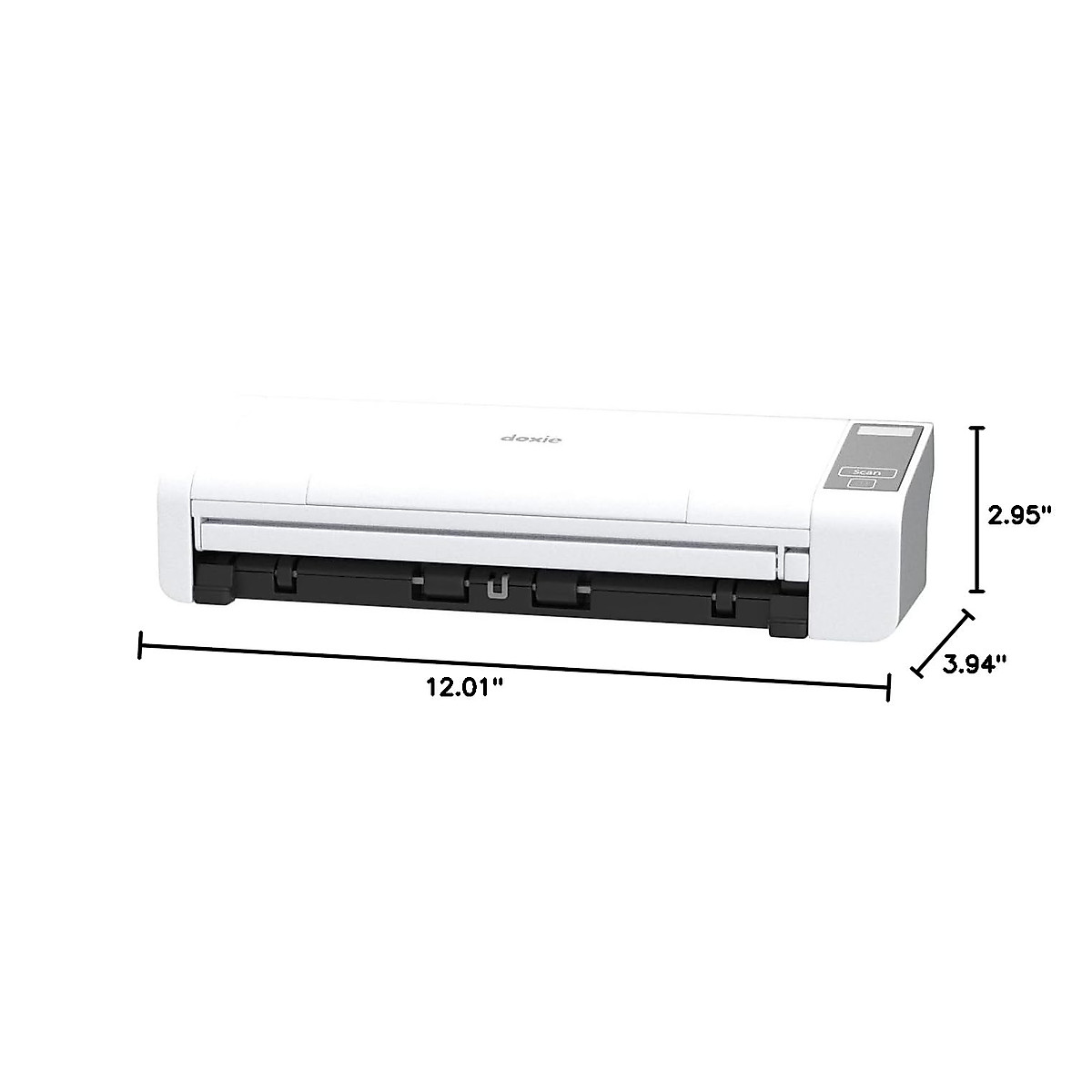 Doxie Pro DX400 - Wired Document Scanner and Receipt Scanner for Home and Office. The Best Desktop Scanner, Small Scanner, Compact Scanner, Duplex Scanner (Two Sided Scanner), for Windows and Mac