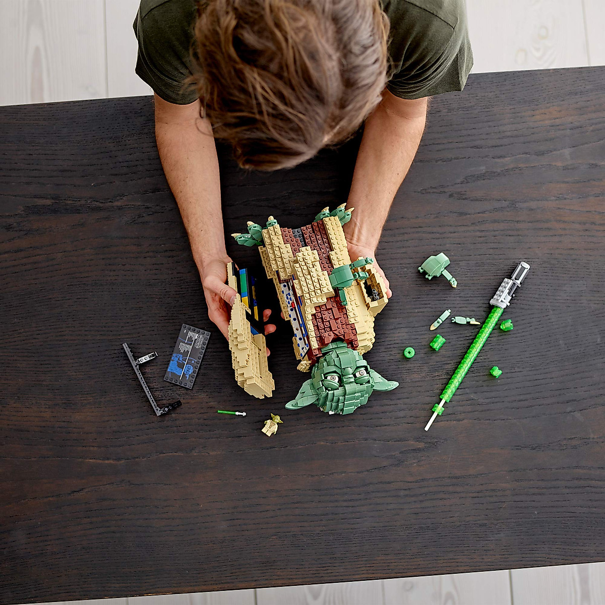 LEGO Star Wars: Attack of The Clones Yoda 75255 Yoda Building Model and Collectible Minifigure with Lightsaber (1,771 Pieces)