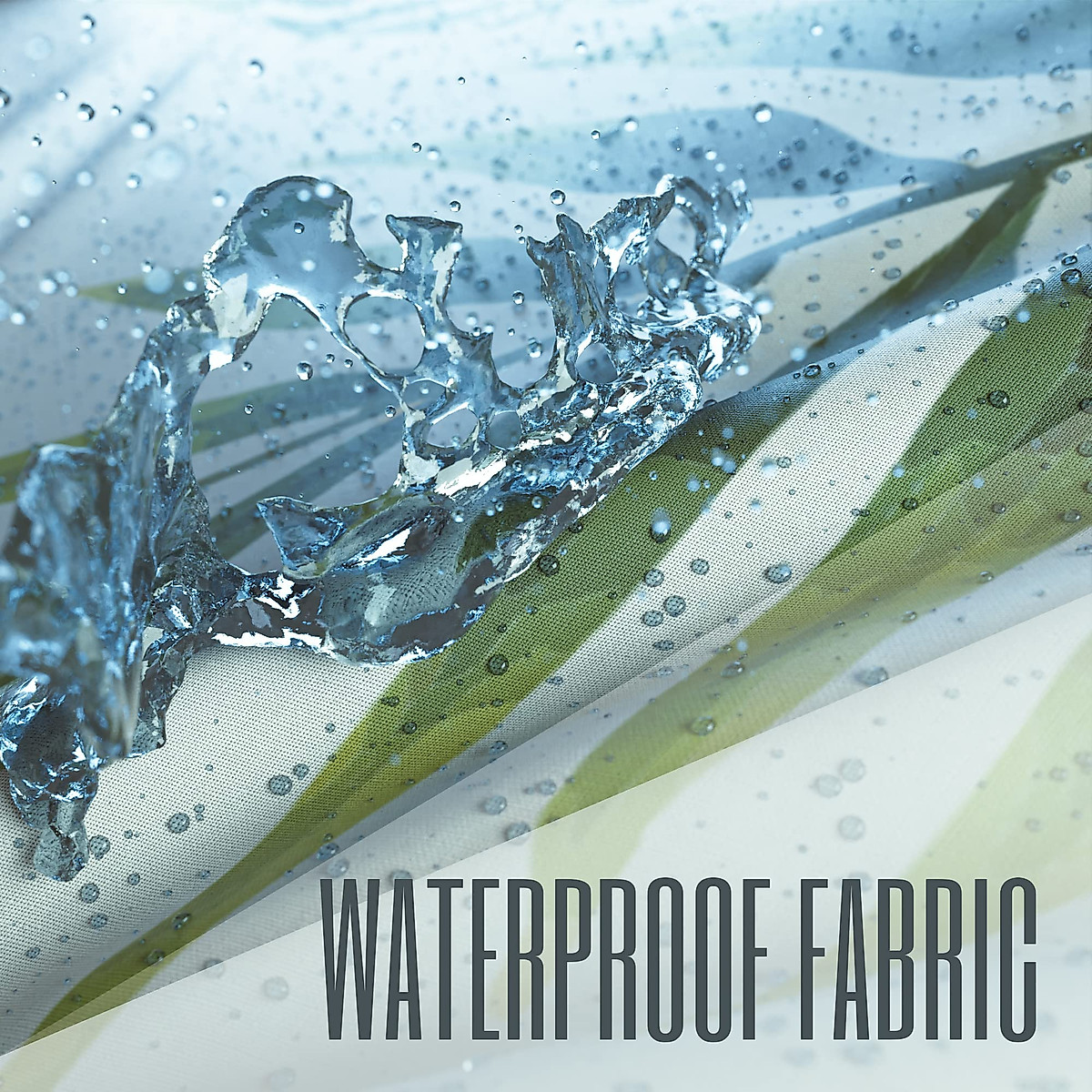 KIBAGA Beautiful Boho Shower Curtain for Your Bathroom - A Stylish 72" x 72" Modern Mid Century Curtain That Fits Perfect to Every Bath Decor - Ideal to Brighten Up Your Bohemian Bathroom at Home