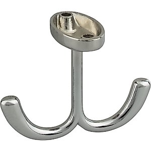 Elements YD20-156PC Kingsport 1-9/16" Traditional Ceiling Mounted Double Prong Robe Hook