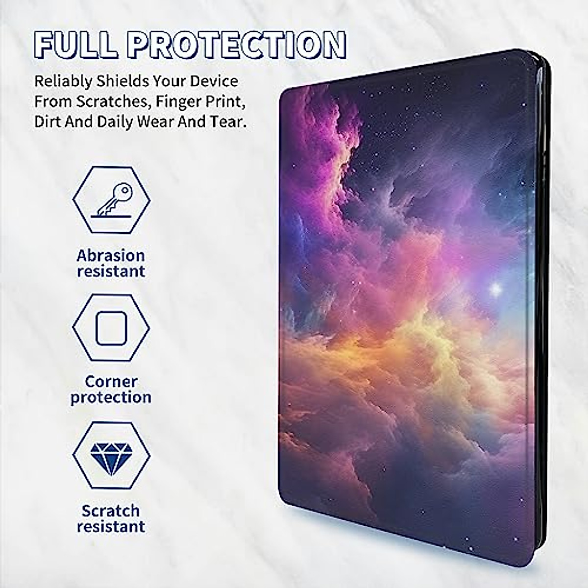 BFSEROBJ for Samsung Galaxy Tab A8 Case 360 Rotating Degree Stand Lightweight Protective Smart Cover with Auto Wake/Sleep Case for Samsung Galaxy Tab A8 10.5 inch 2022 - Pink Galaxy