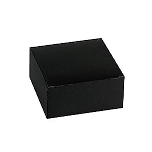 RUSPEPA Recycled Cardboard Gift Boxes - 4"X 4"X 2" - Small Gift Box with Lids for Bracelets, Jewelry and Small Gifts - 30 Pack - Black