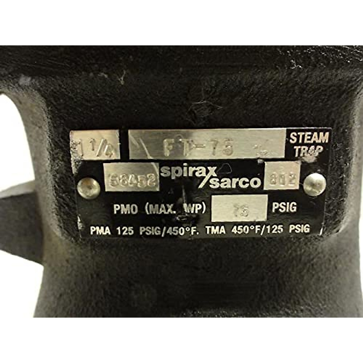 Spirax Sarco FT-75; Cast Iron Float; 1-1/4" NPT; 75 PSIG